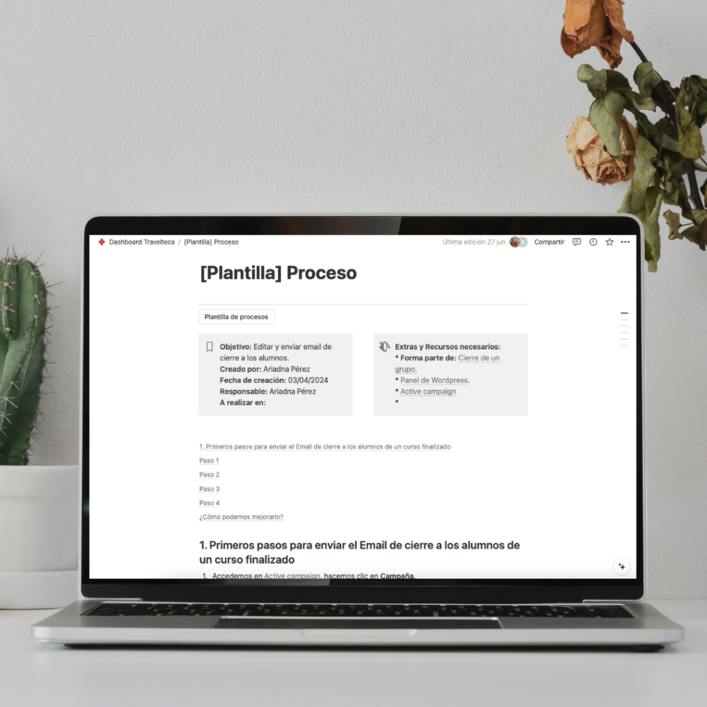 Cómo documentar un proceso para crear tu manual de procesos